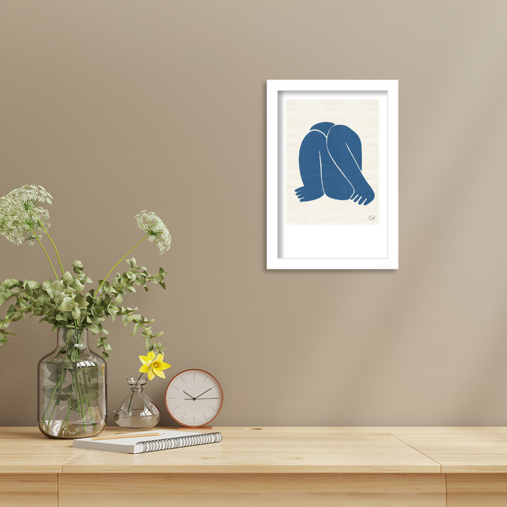 Amanti Art Head Down 2 Royal Framed On Paper by Simon West Print | Wayfair