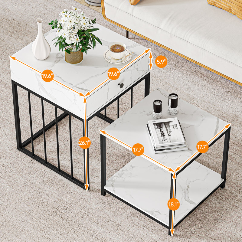 Latitude Run® Kiersa Nesting Coffee Table | Wayfair