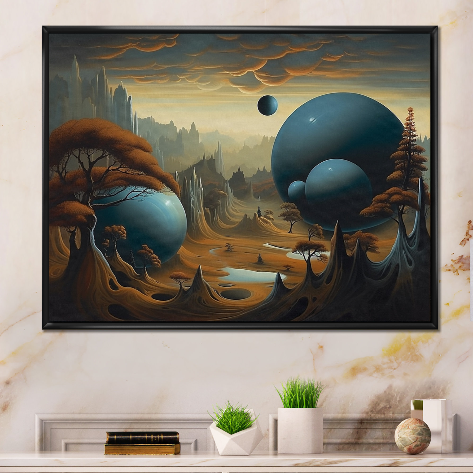 Millwood Pines Surreal Landscape V Framed On Canvas Print | Wayfair