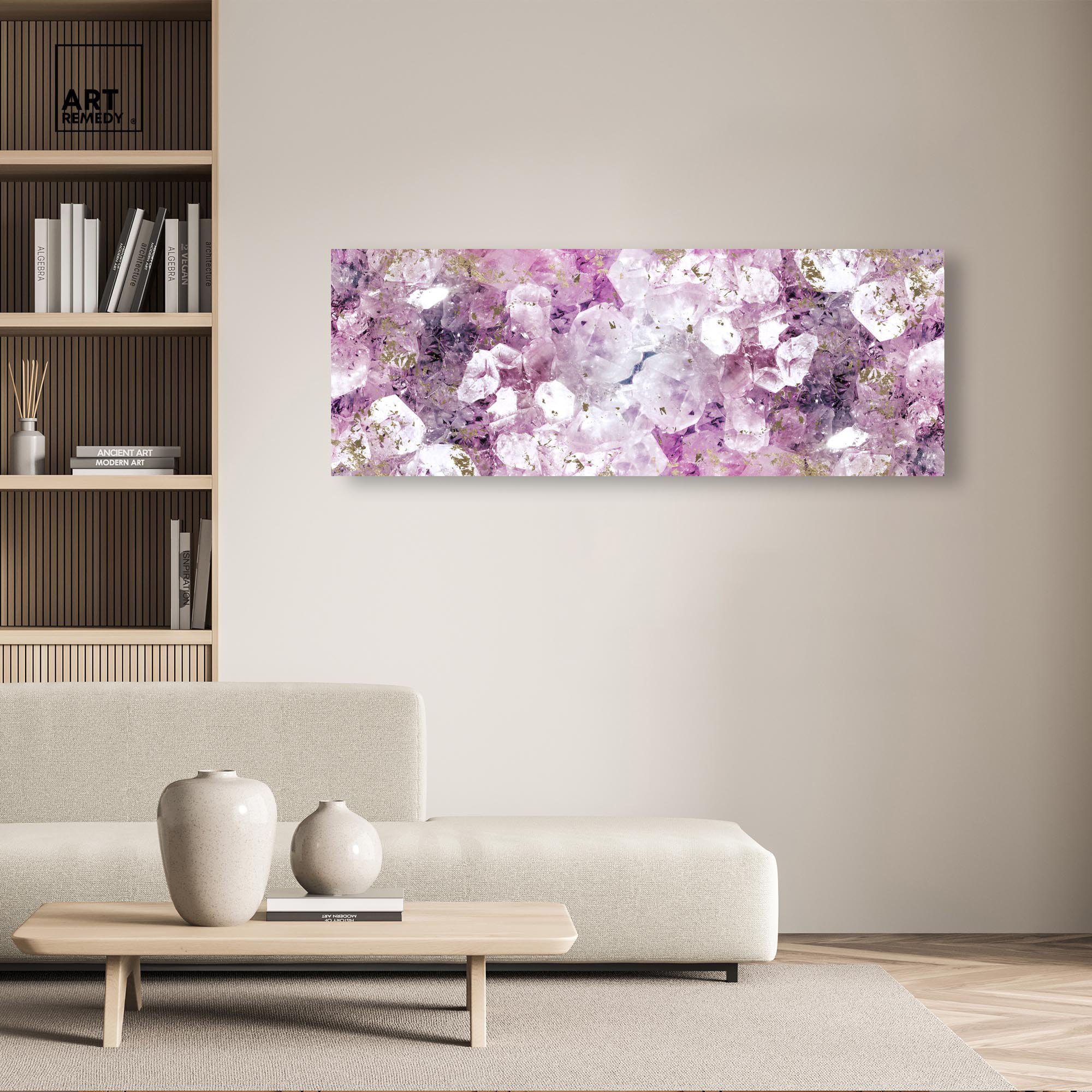 Art Remedy Crystal Romance Panoramic Canvas Abstract Wall Decor by Art ...