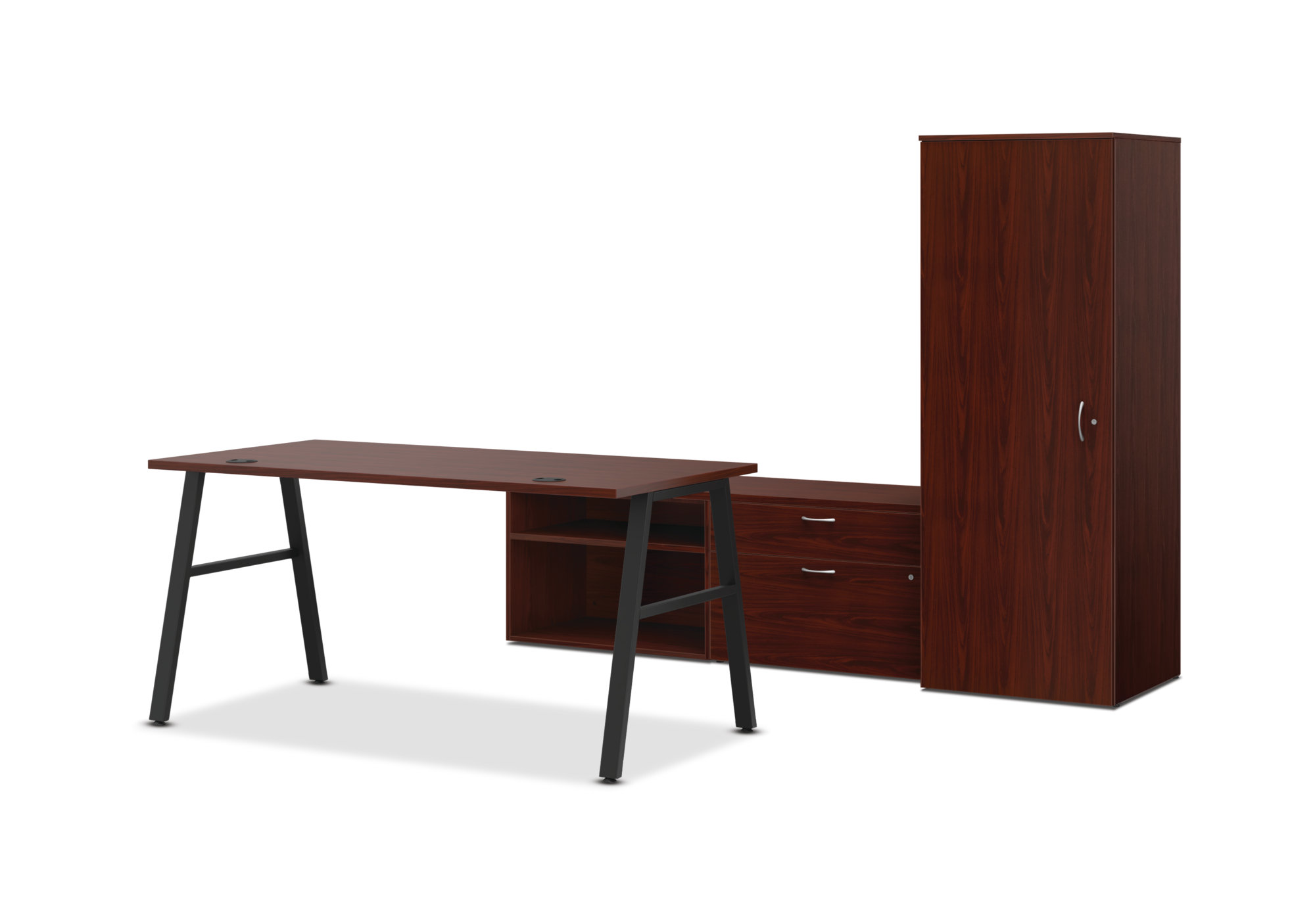 HON® Mod A-Leg Desk with Personal Storage | Wayfair