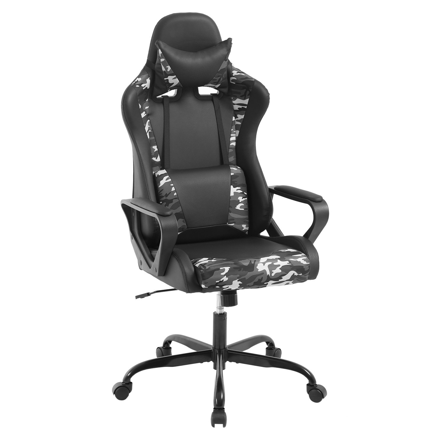 Inbox Zero Adjustable High-Back Executive Gaming Chair With Lumbar ...