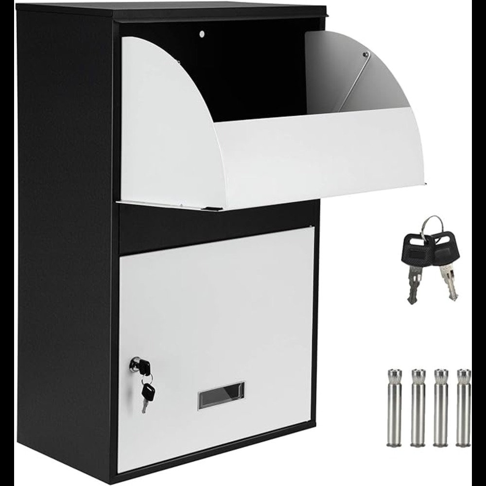 Invenitiah Smart Lockable Package Delivery & Storage Box, 25.6''H X 15. ...