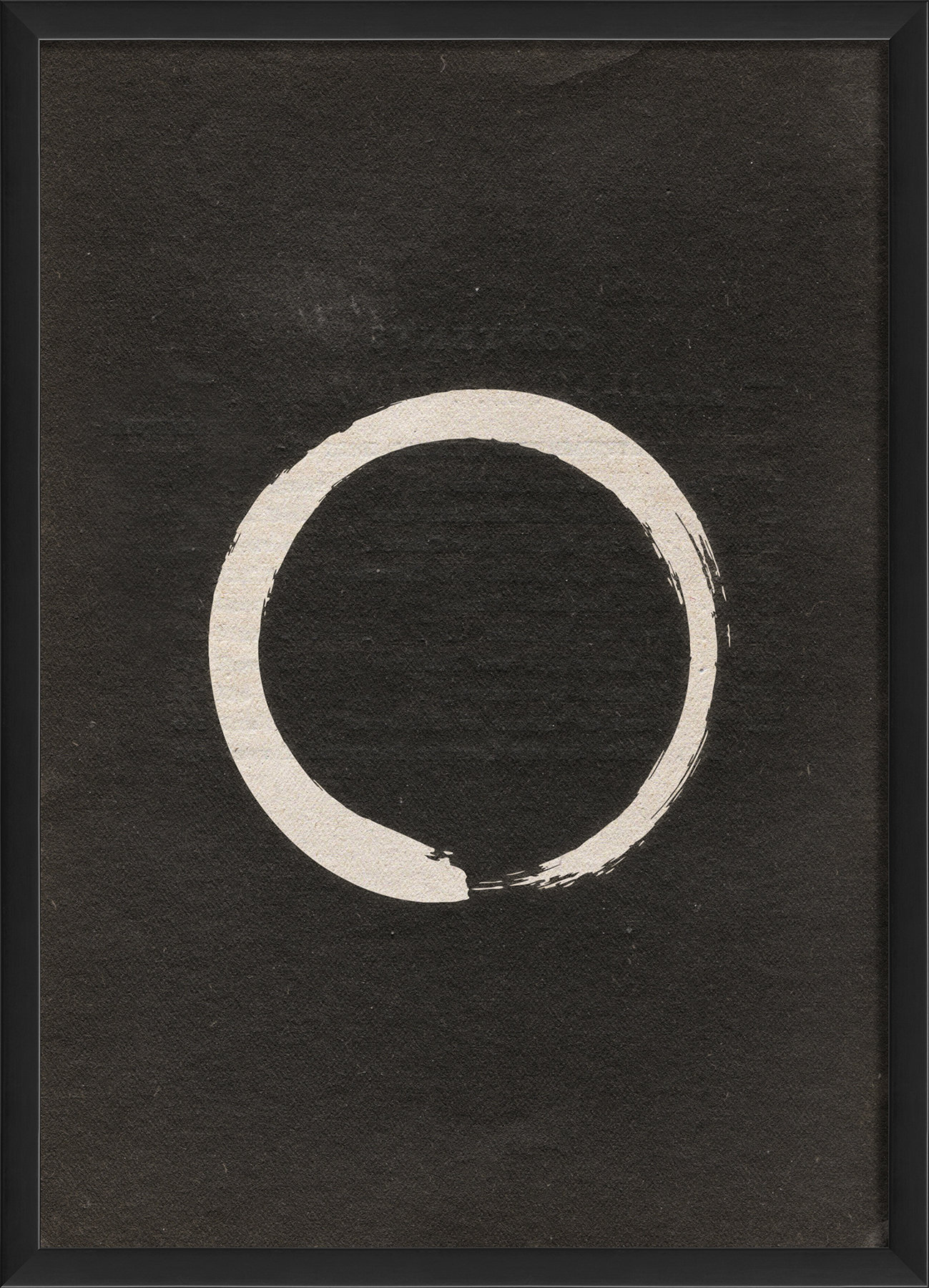 The Artwork Factory Japanese Enso Framed Graphic Art in White - Wayfair ...