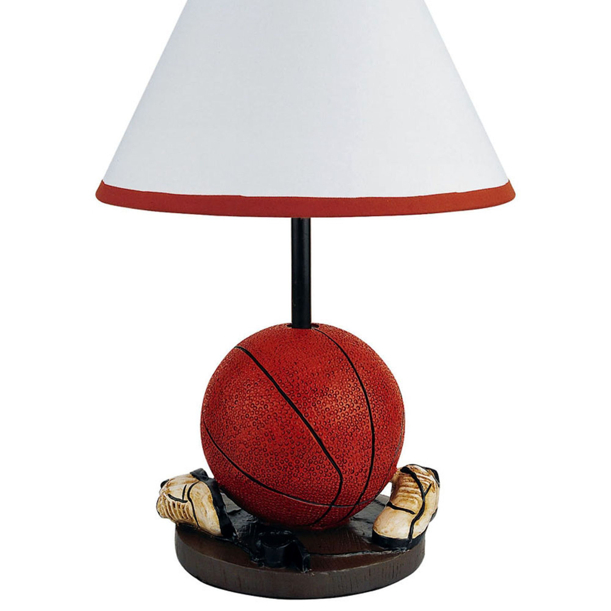Ivy Bronx Sporty Style Ceramic Basketball Lamp Ideal For Athletic ...