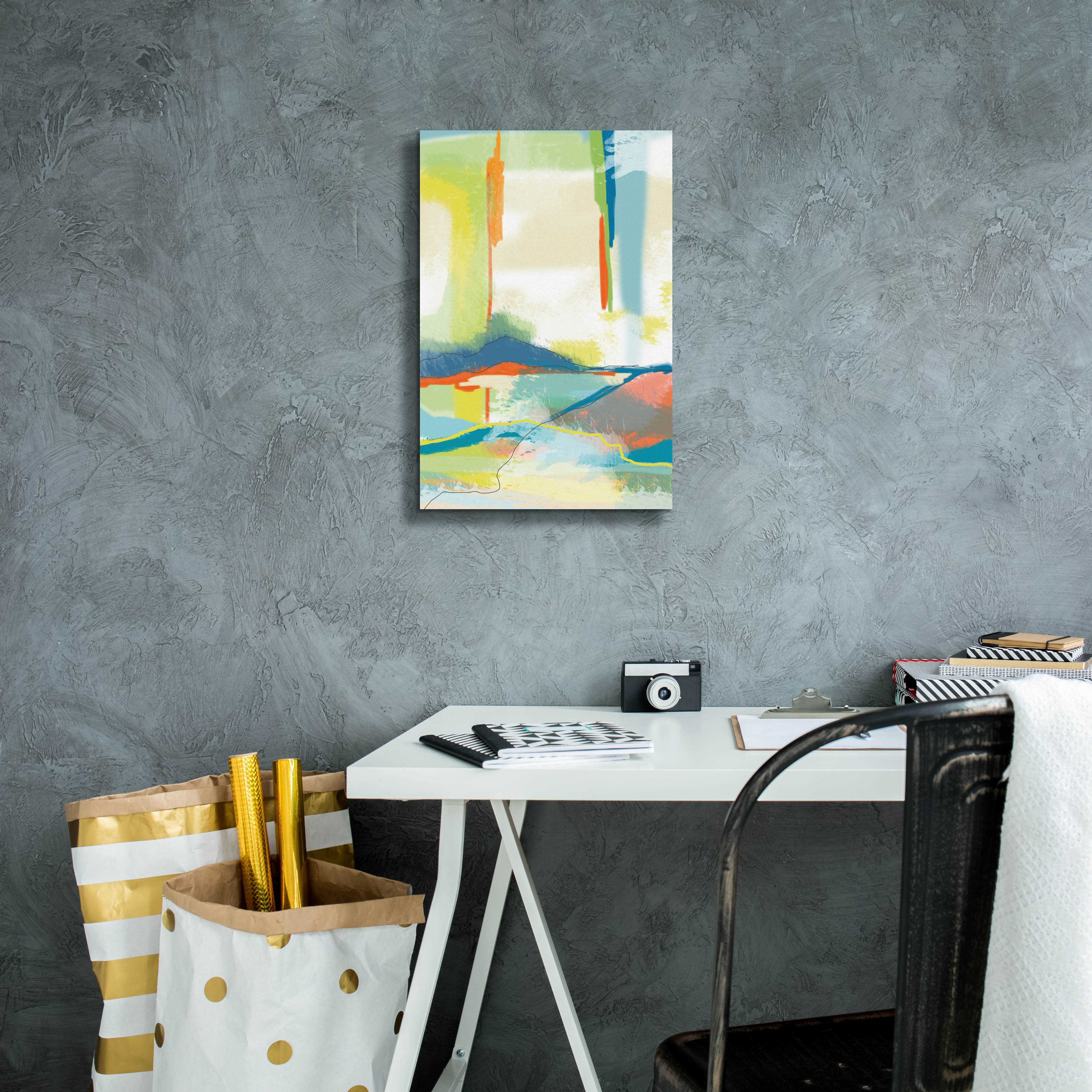 Wrought Studio™ Deconstructed Landscape 4' by Jan Weiss Canvas Wall Art ...