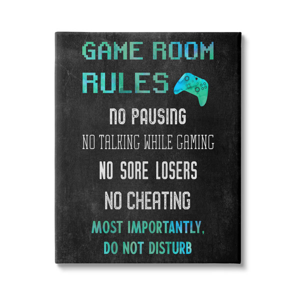 Trinx " Vintage Game Room Rules " by CAD Design | Wayfair