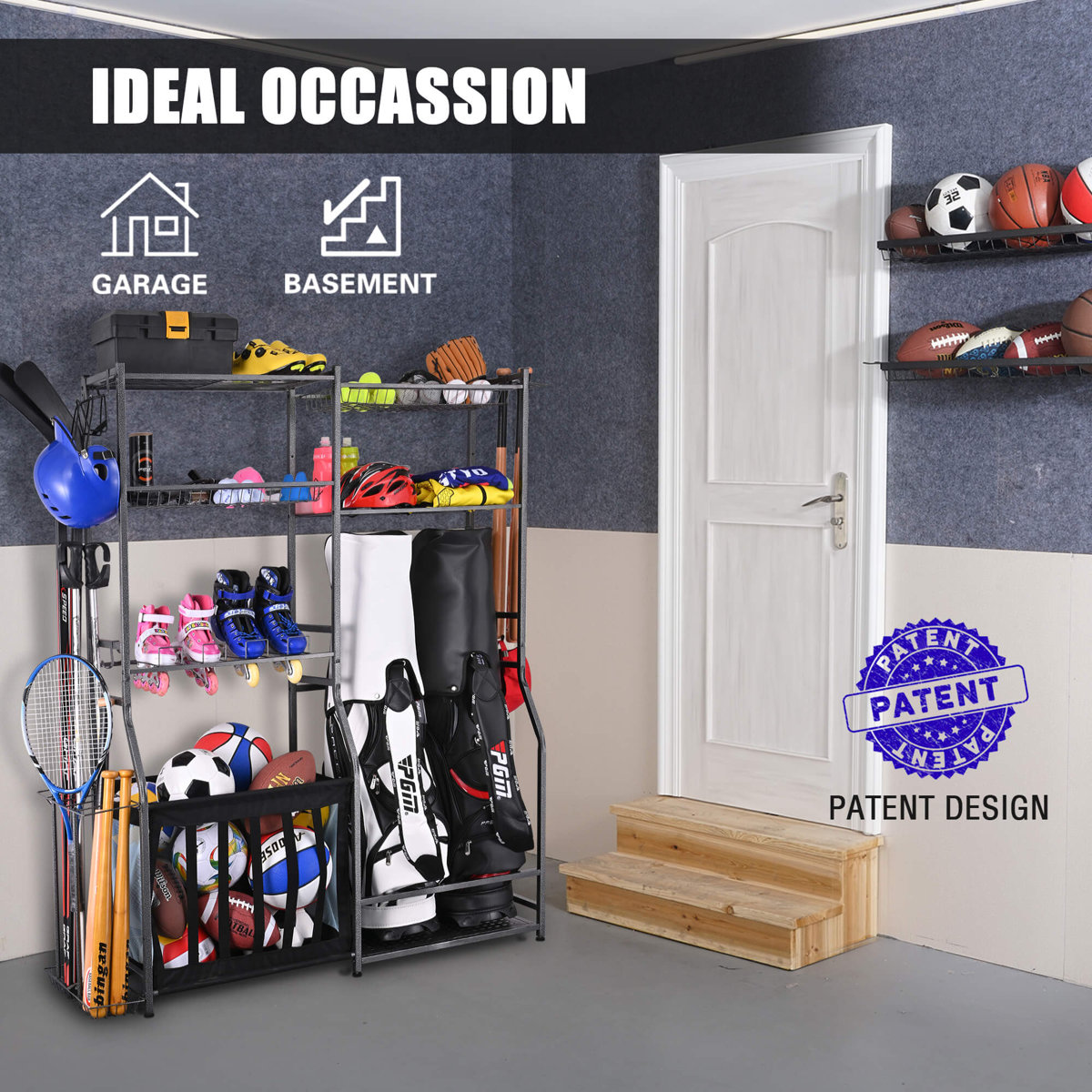 WFX Utility™ Freestanding Sports Rack & Reviews - Wayfair Canada