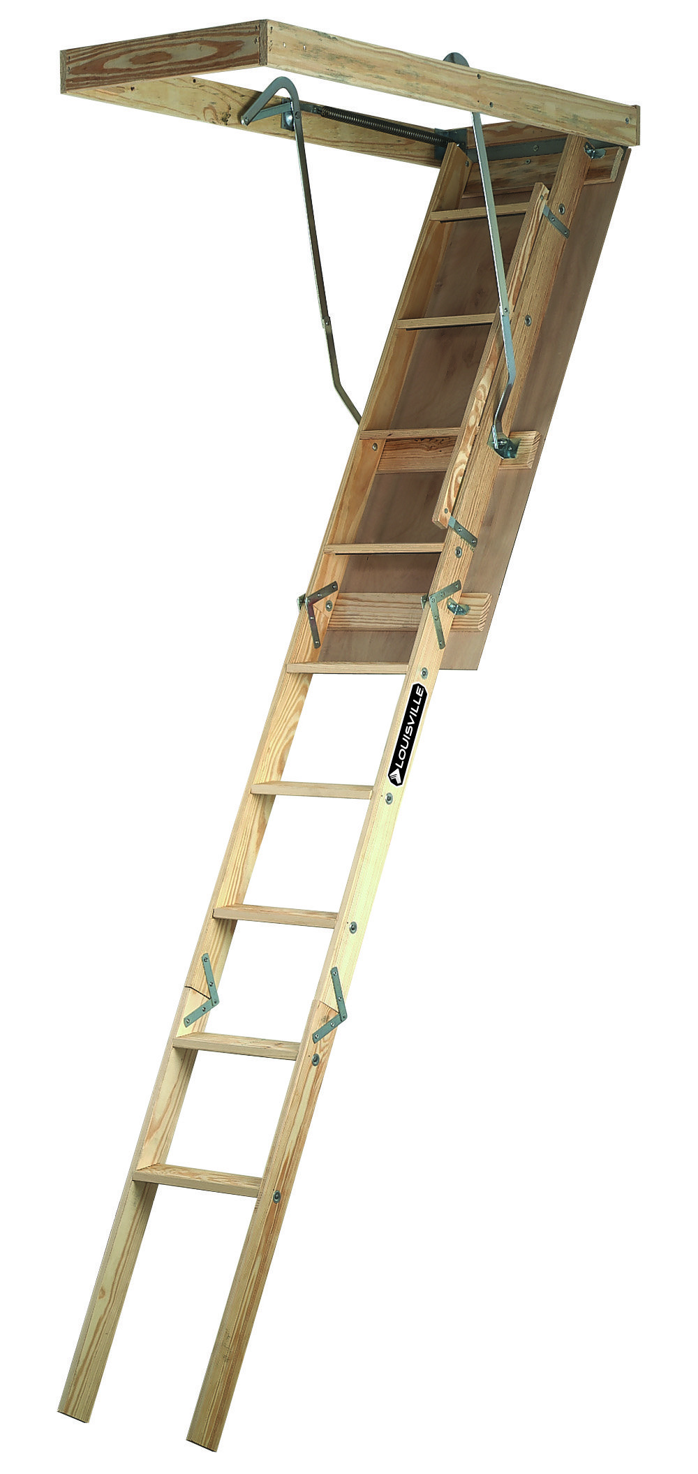 Louisville Ladder Folding Wood Attic Ladder with 250 lbs. Type I Load Capacity & Reviews | Wayfair