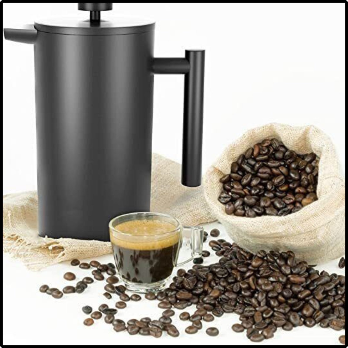BOARDS & BERRIES LLC Kitchen Coffee Maker Stainless Steel-2 Extra ...