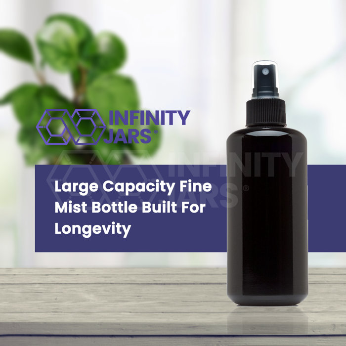 Infinity Jars Fine Mist Spray Bottle Bathroom Storage Container | Wayfair