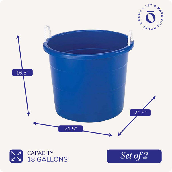 Homz Plastic Bucket Set | Wayfair