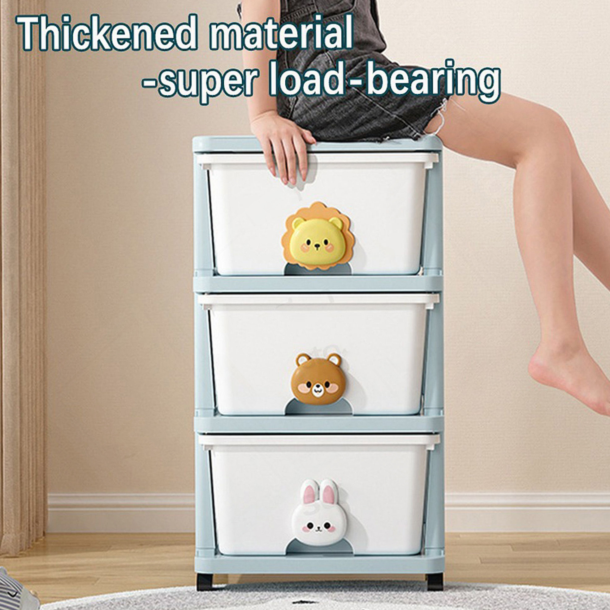 Zoomie Kids Drawer Storage Rack - 4 drawers - 4 layer, Flexible ...