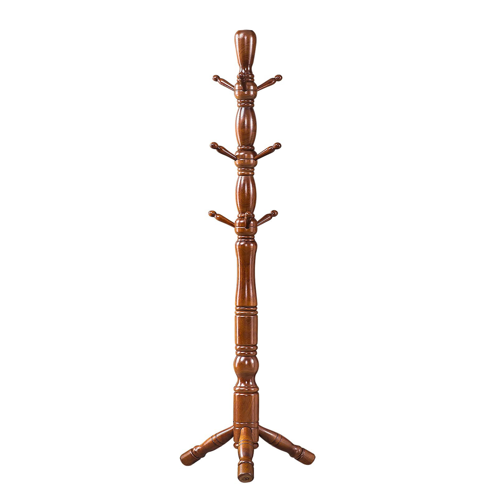 ColorLife Solid Wood Freestanding 9 - Hook Coat Rack | Wayfair