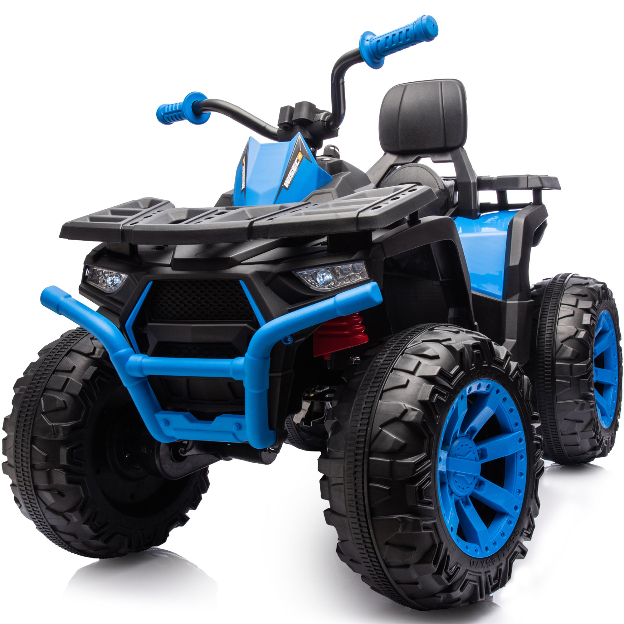 Outfunny Kids ATV 4-Wheeler, 24 Volt 4WD Ride On Toys for Big Kids w/ 2 ...