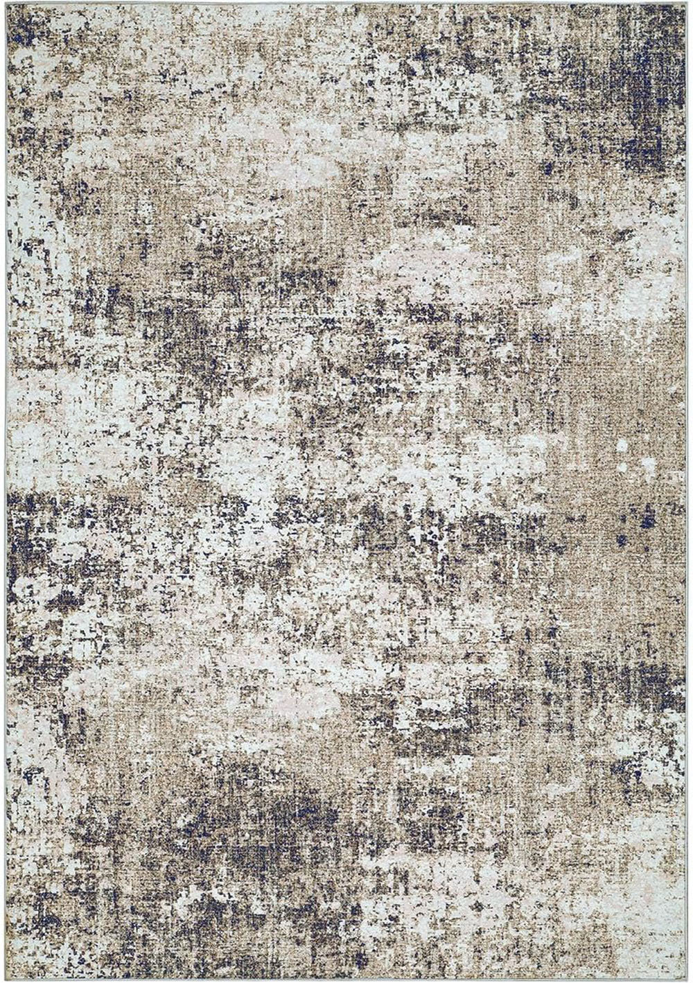 17 Stories Camyah Modern Abstract Taupe Rug,5X7 ,Accent Rug Low Pile ...