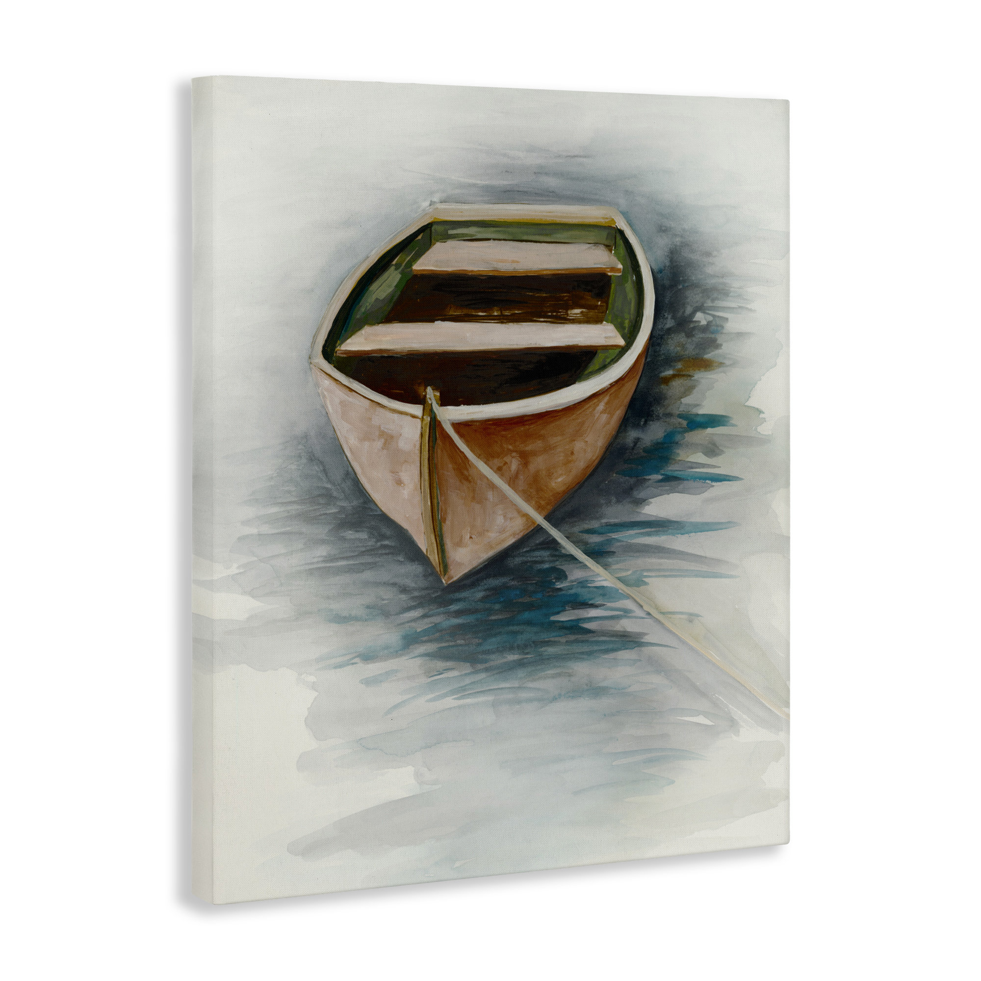 Breakwater Bay Sunset Drift Boat Canvas, design by Jacob Q | Wayfair