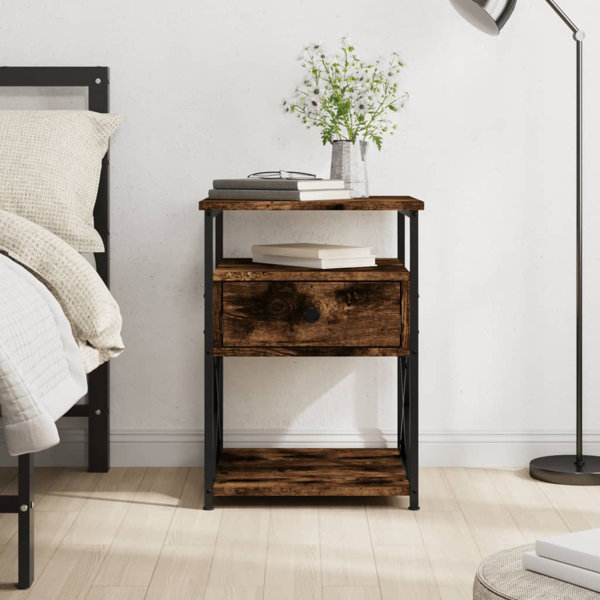 Brambly Cottage Riner Iron Bedside Table | Wayfair.co.uk