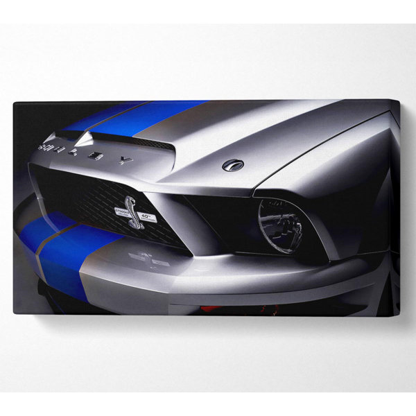 Brayden Studio Aviyon Shelby Mustang Grill - Wrapped Canvas Art Prints ...