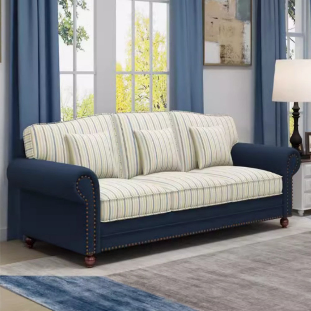 Charlton Home® Simple Country-Style Fabric Sofa | Wayfair