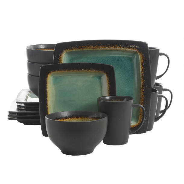 Gibson Stoneware Dinnerware Set - Service for 4 & Reviews | Wayfair
