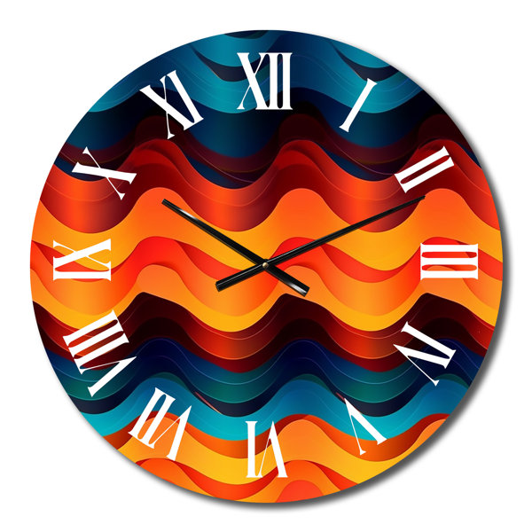 DesignArt Metal Wall Clock | Wayfair