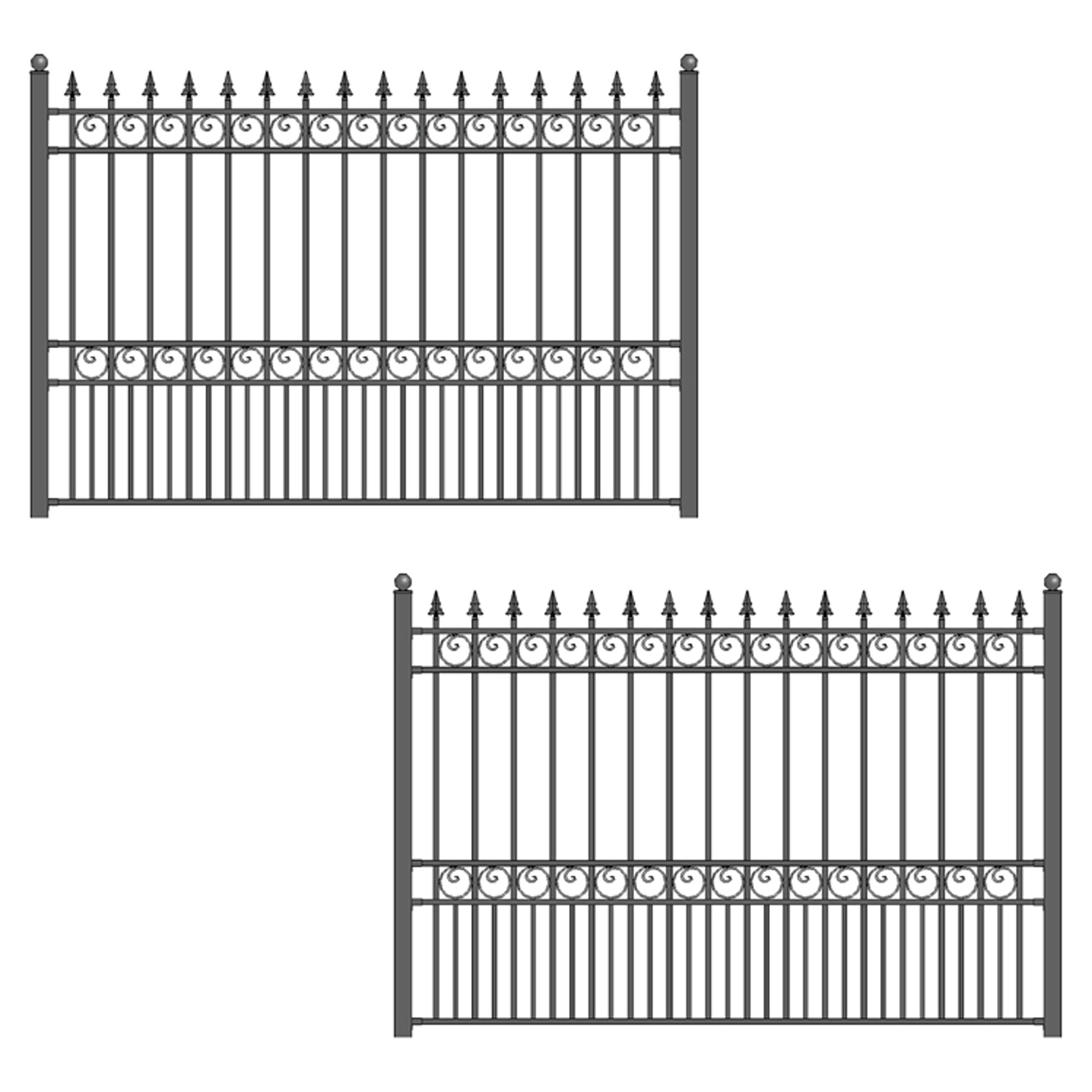 ALEKO 60'' H x 192'' W Metal Fencing Kits | Wayfair