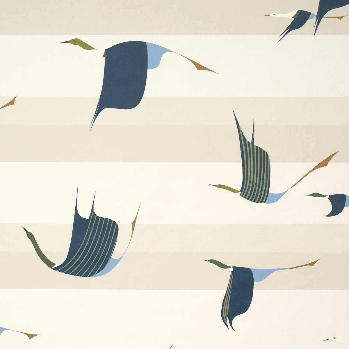 Schumacher X Peg Norriss Flying West Wallpaper | Perigold