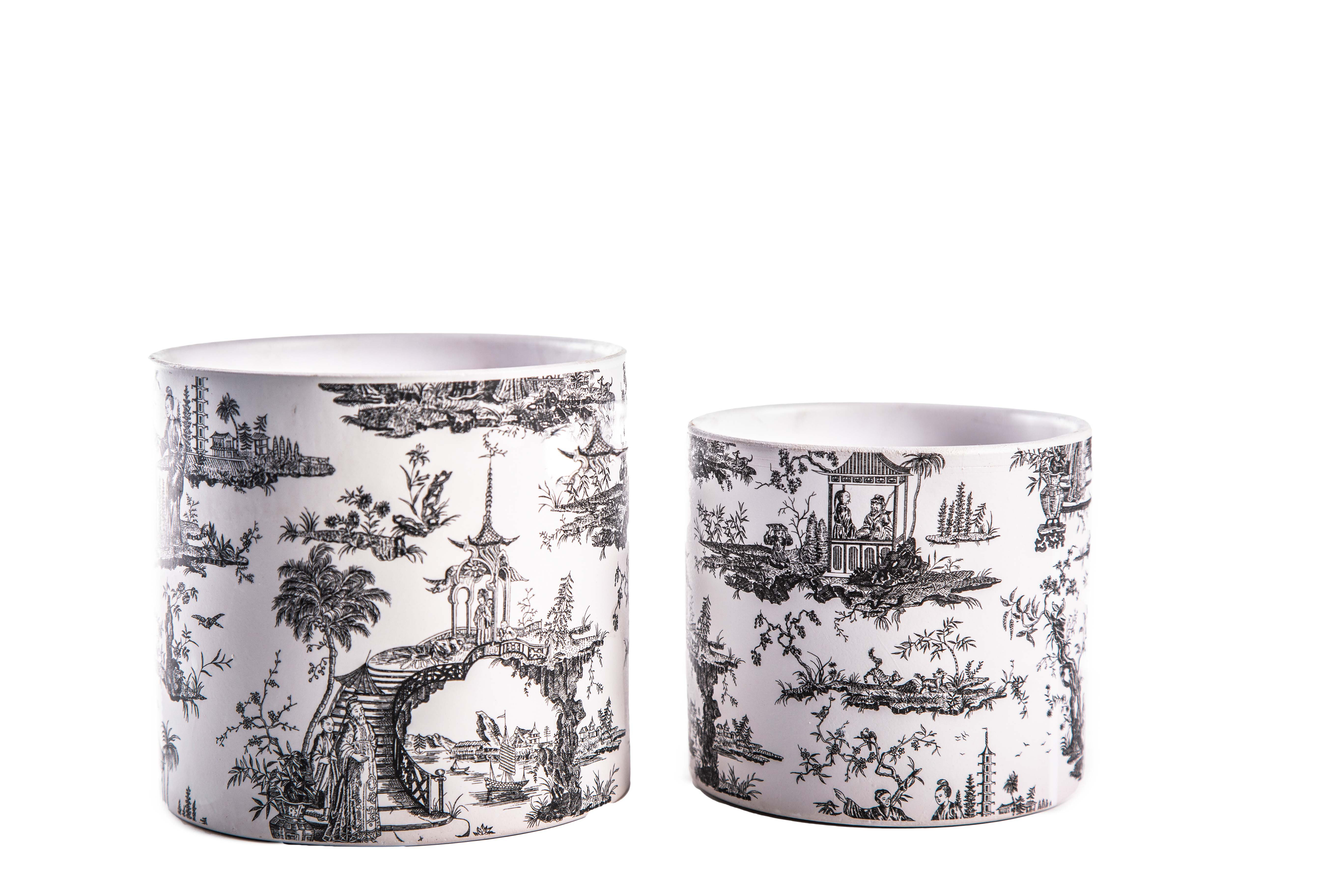 Red Barrel Studio® Ceramic Round Pot Matte Finish Black | Wayfair