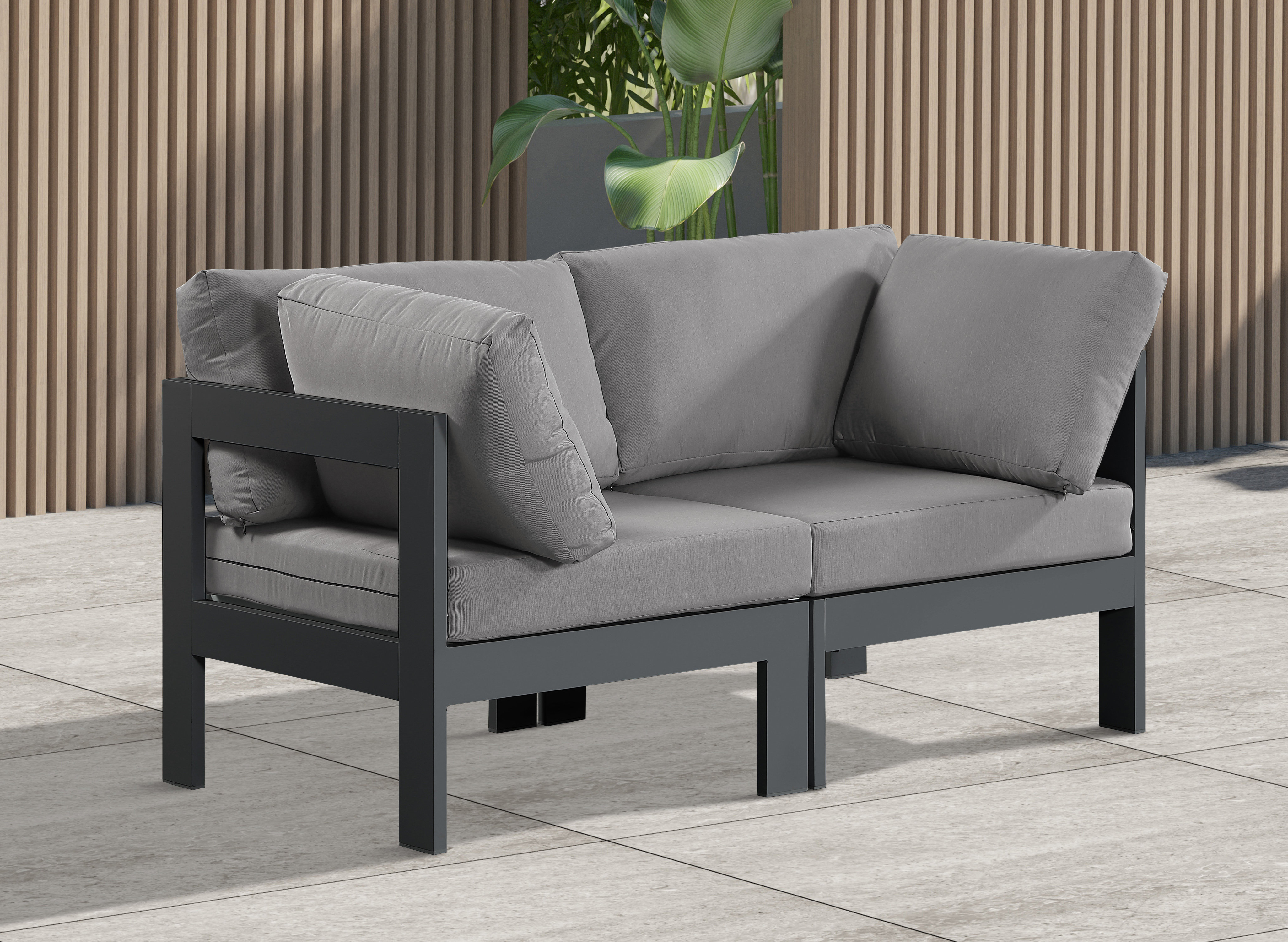 Ebern Designs Kylis 60" Wide Outdoor Loveseat with Cushions - Wayfair Canada