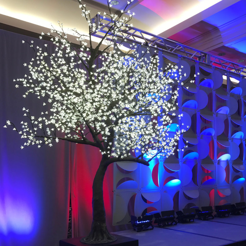 Illuminated Trees 10 Foot Cherry Blossom Tree, Clear Cherry Flower ...