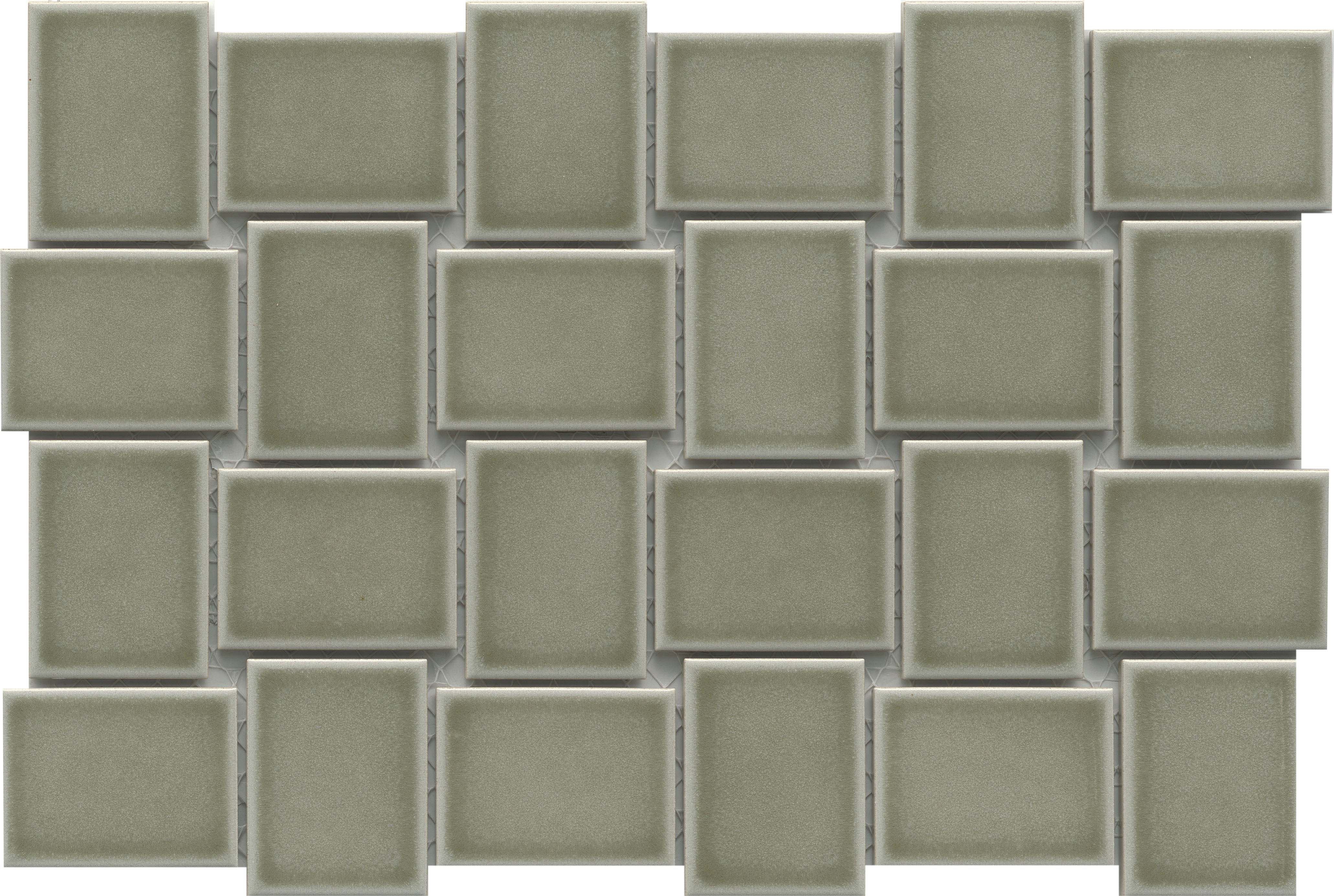 Emser Tile Hanami™ Porcelain Grid Metal Look Mosaic Wall & Floor Tile ...