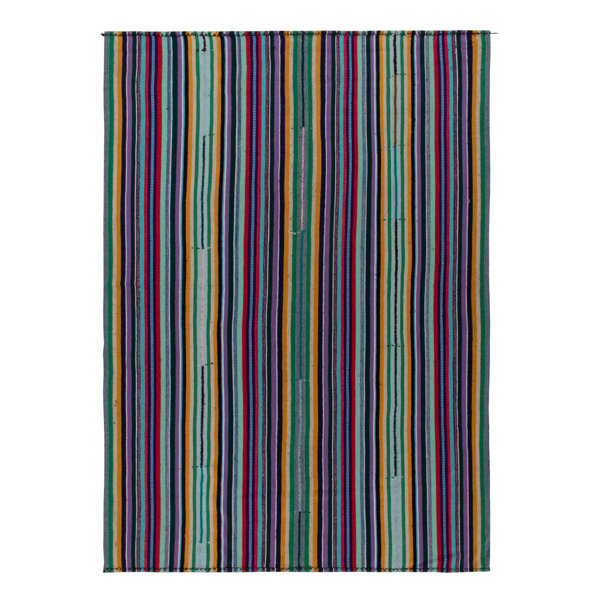 Rug & Kilim Chaput One-of-a-Kind 6'2" X 8'7" 1950s Area Rug in Blue ...