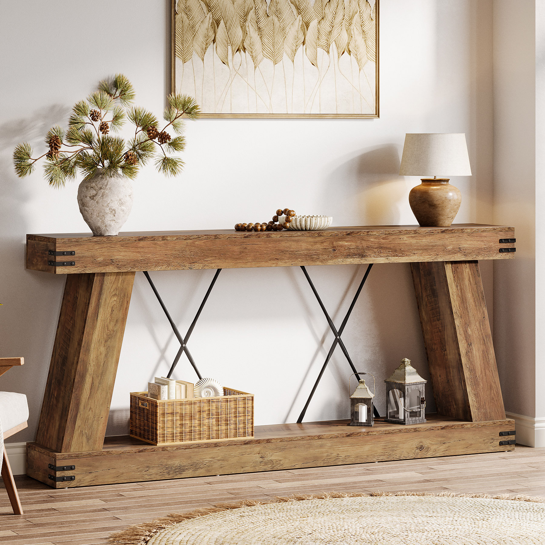 Millwood Pines 70.9" Farmhouse Console Table - Wayfair Canada