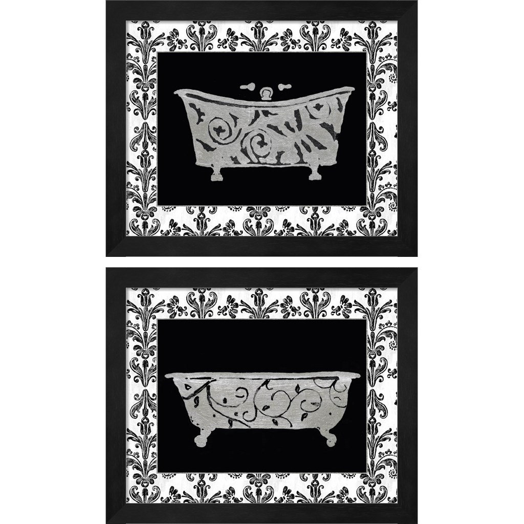 One Allium Way Paris Hotel Tub By Susan Eby Glass, Framed Art (Set Of 2 ...