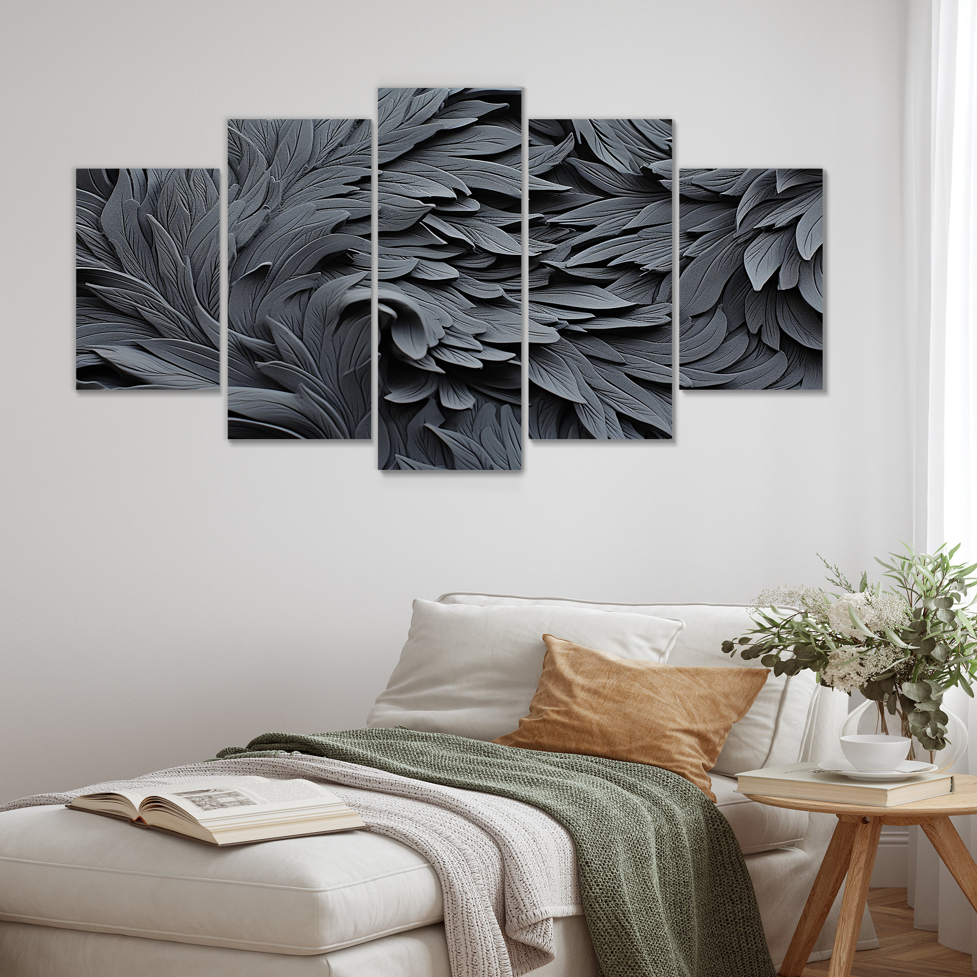 Ivy Bronx Grey Spiraling Fractal Sprial II - Abstract Spirals ...