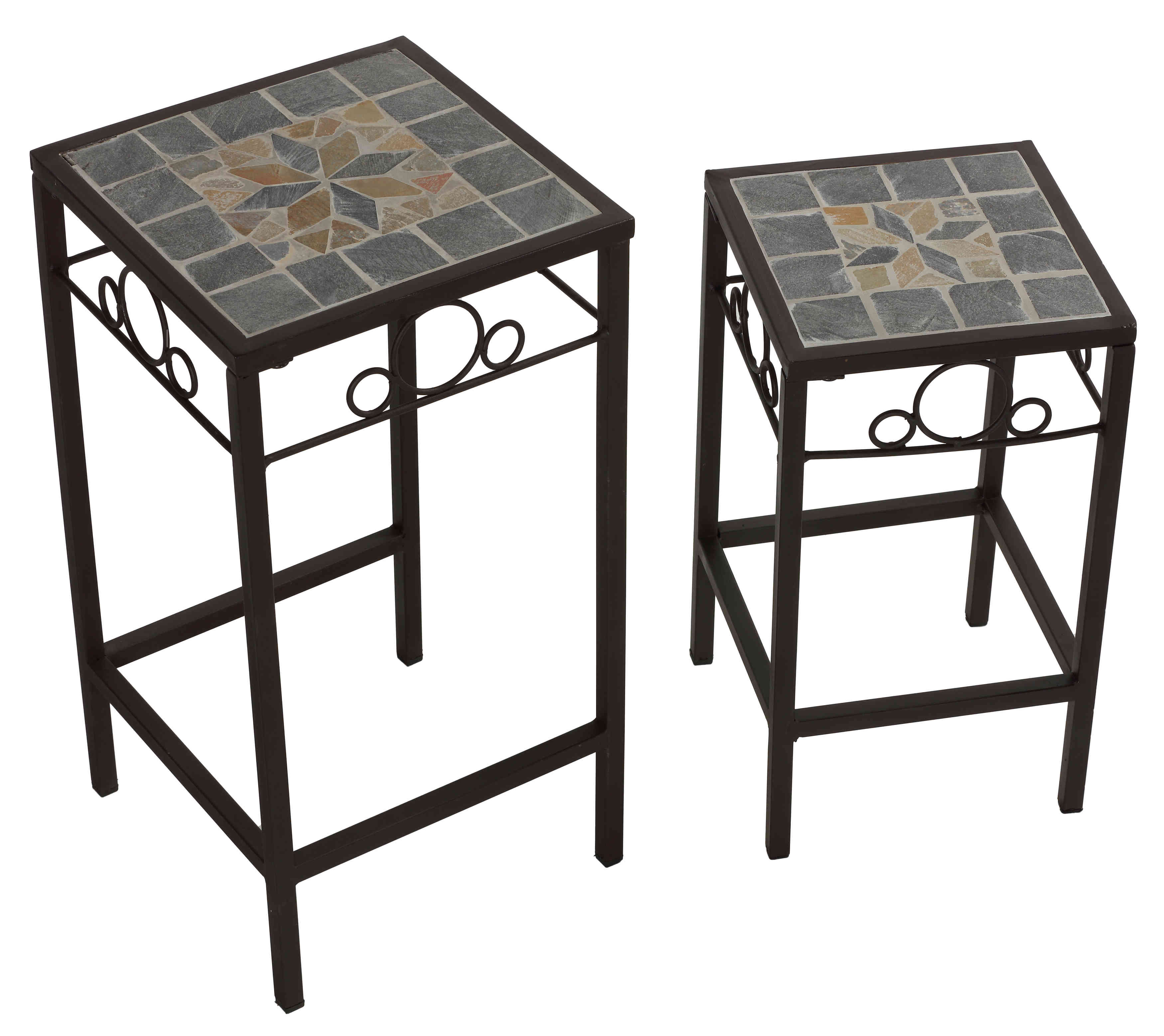 Cortesi Home Reden Mosaic Square Nesting Tables, Set Of 2 & Reviews ...