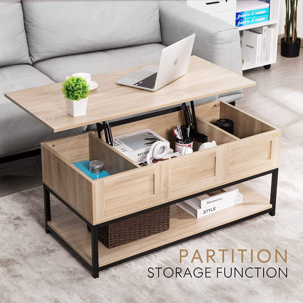 Trent Austin Design® Harbaugh Lift Top Coffee Table with Hidden ...