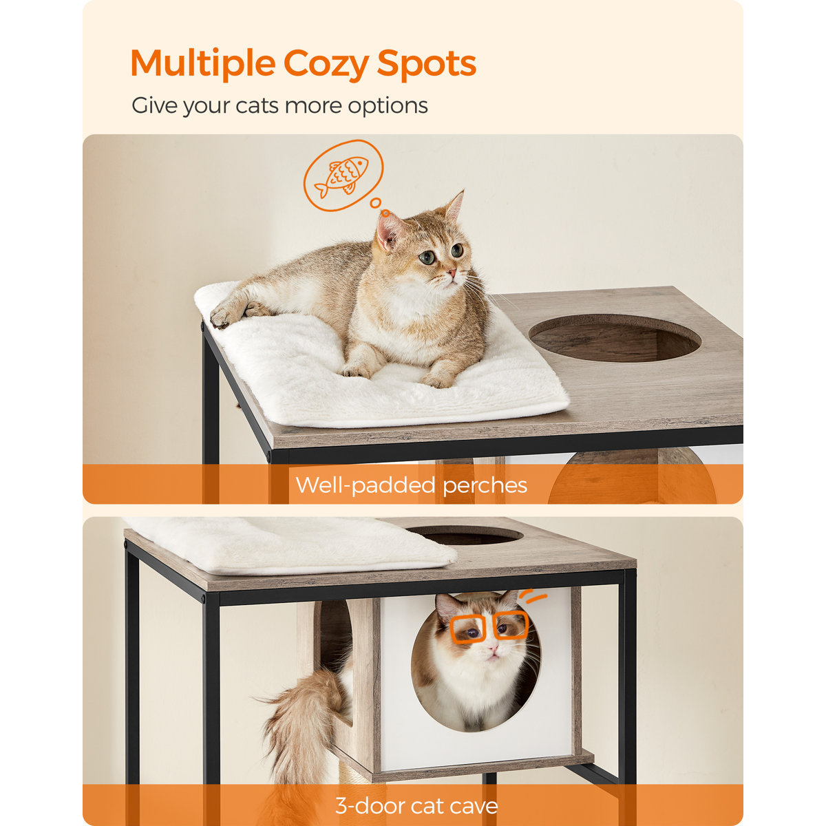 Archie & Oscar™ Kimmel 58" Cat Condo with Litter Box Enclosure and ...