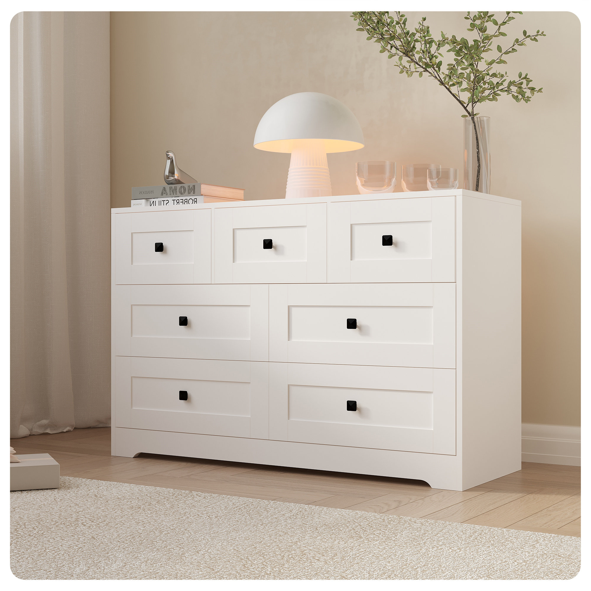 BESTCOSTY Chest Of Drawer With 7 Drawers | Wayfair