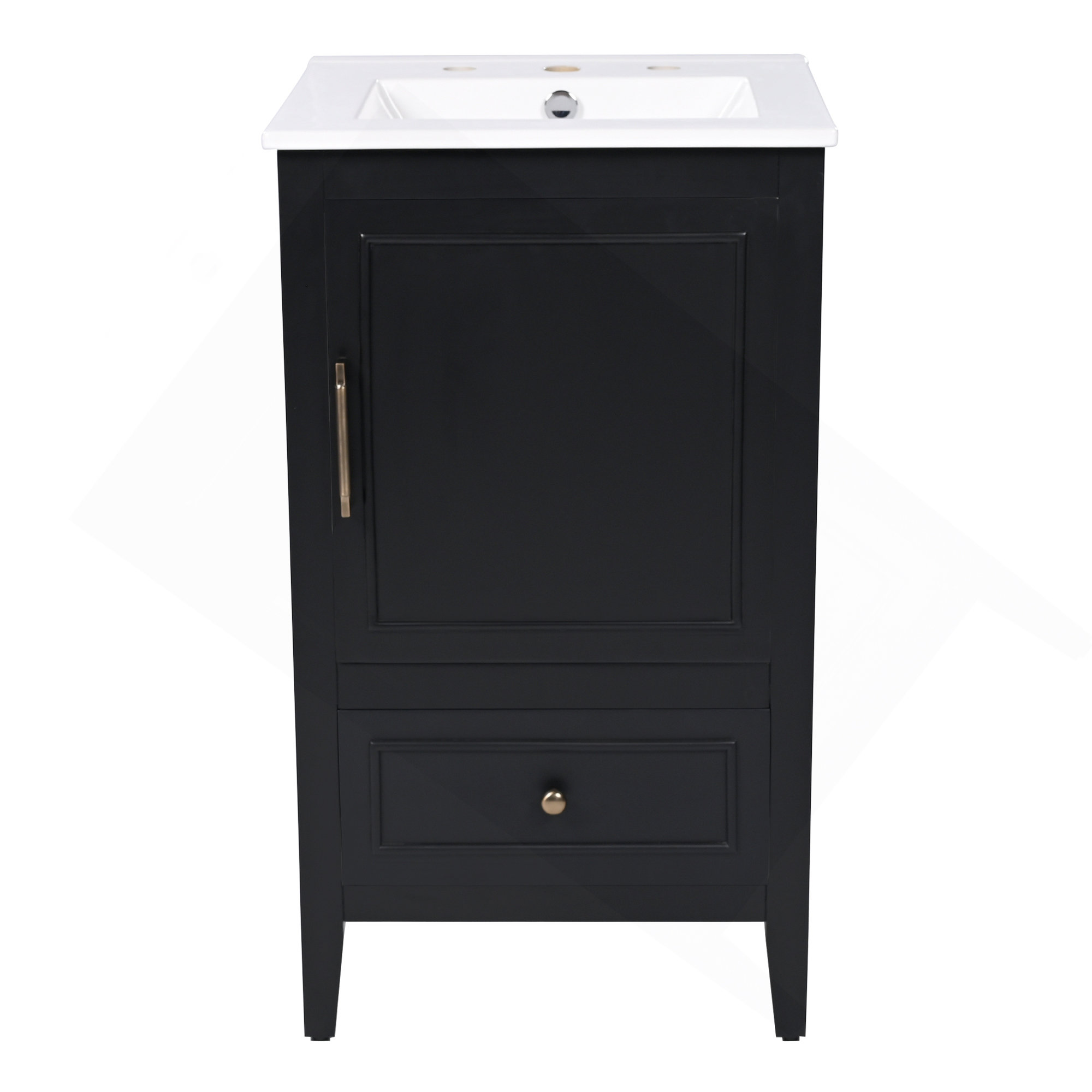 Ebern Designs 20" Bathroom Vanity With Sink, Bathroom Cabinet With A ...