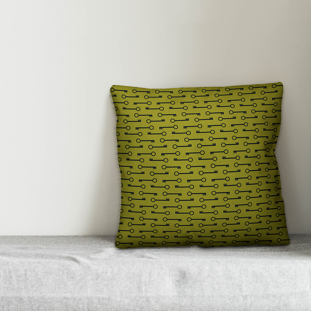 Designs Direct Creative Group Keys Keys Square Throw Pillow | Wayfair