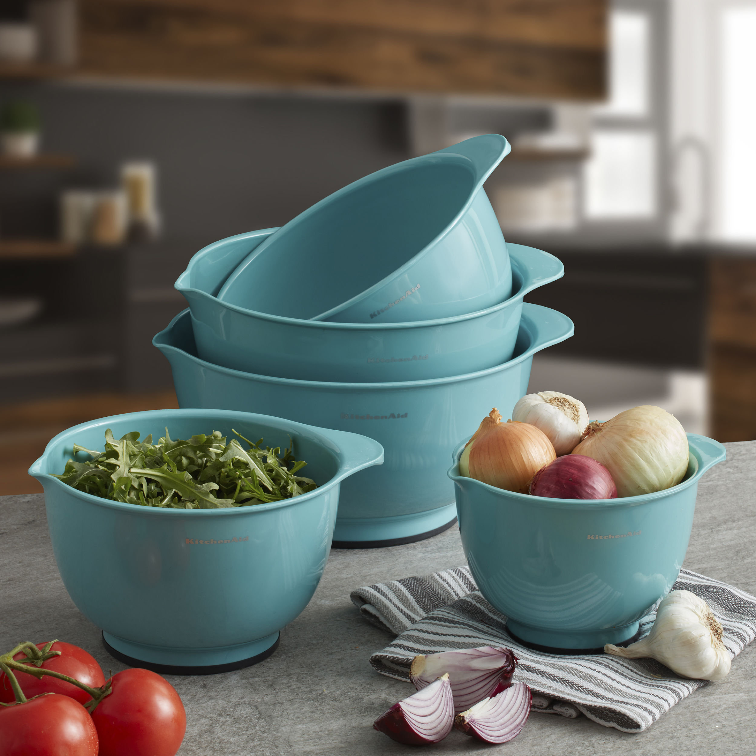 KitchenAid® Classic 5-Piece Mixing Bowl Set & Reviews | Wayfair