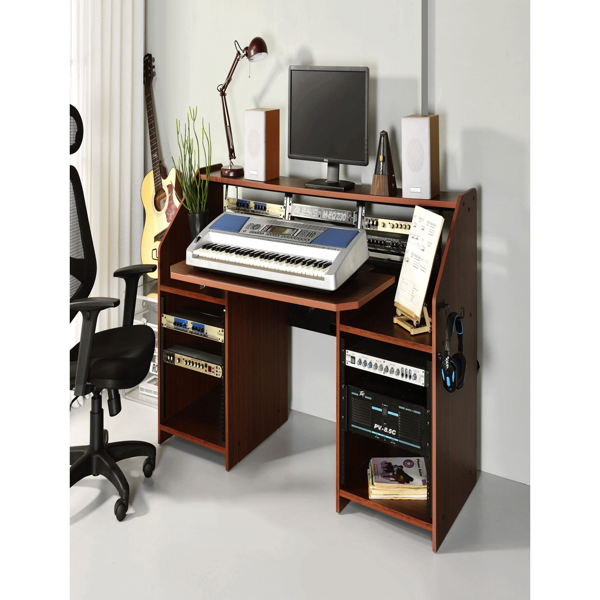 Red Barrel Studio® Eleazar Music Recording Studio Desk | Wayfair