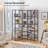 17 Stories Industrial Corner Bookshelf, 5-Tier L-Shaped Bookcase, Open ...