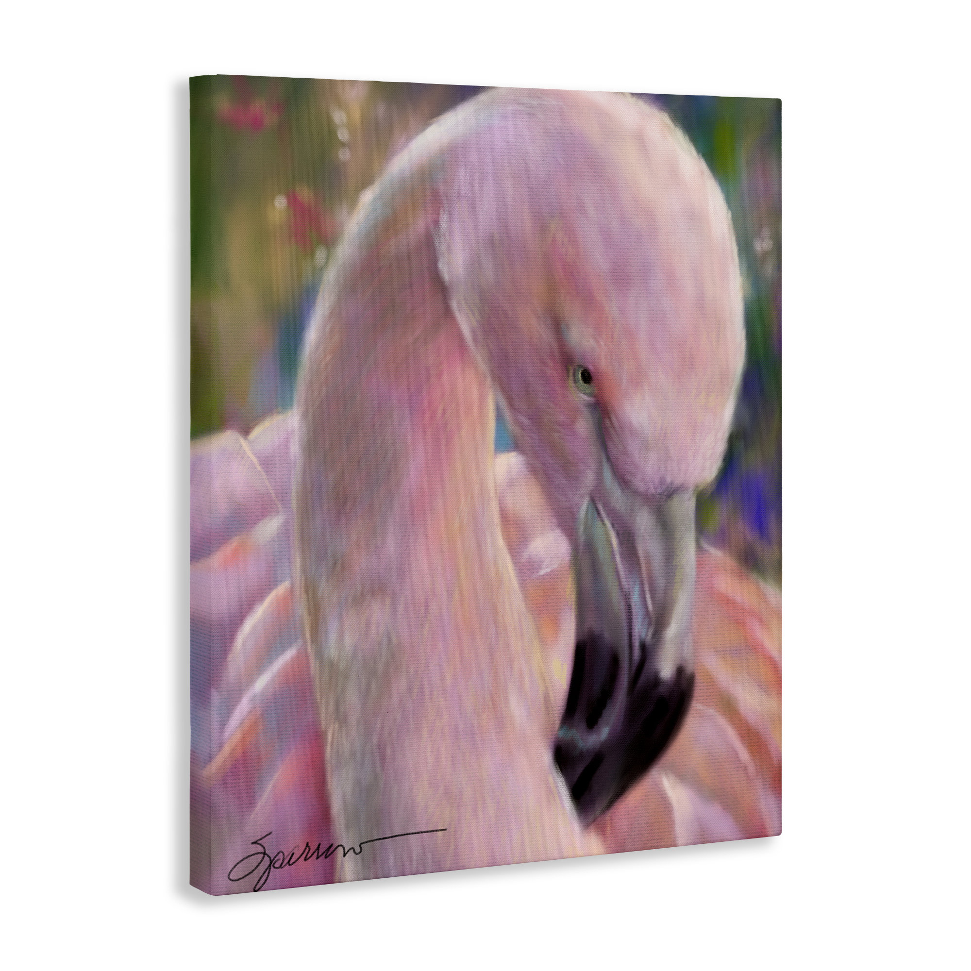 Alcott Hill® Mingo The Flamingo Canvas, design by Mary Sparrow | Wayfair