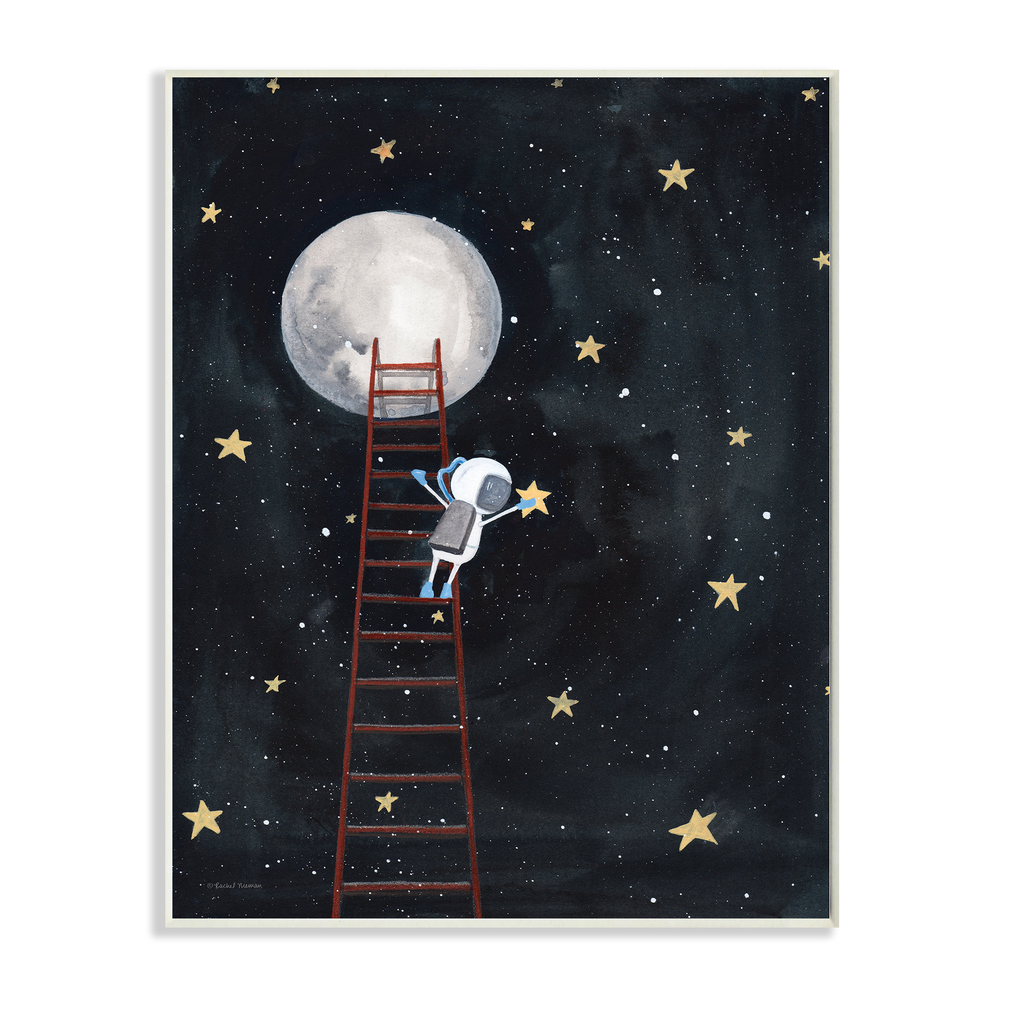 Viv + Rae Dyer Avenue Ladder To The Moon, Painting Print On Canvas ...