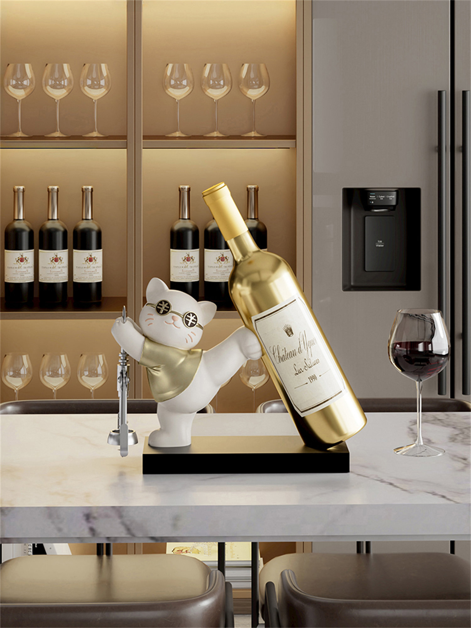Trinx Kanedra Tabletop Wine Bottle Rack White | Wayfair