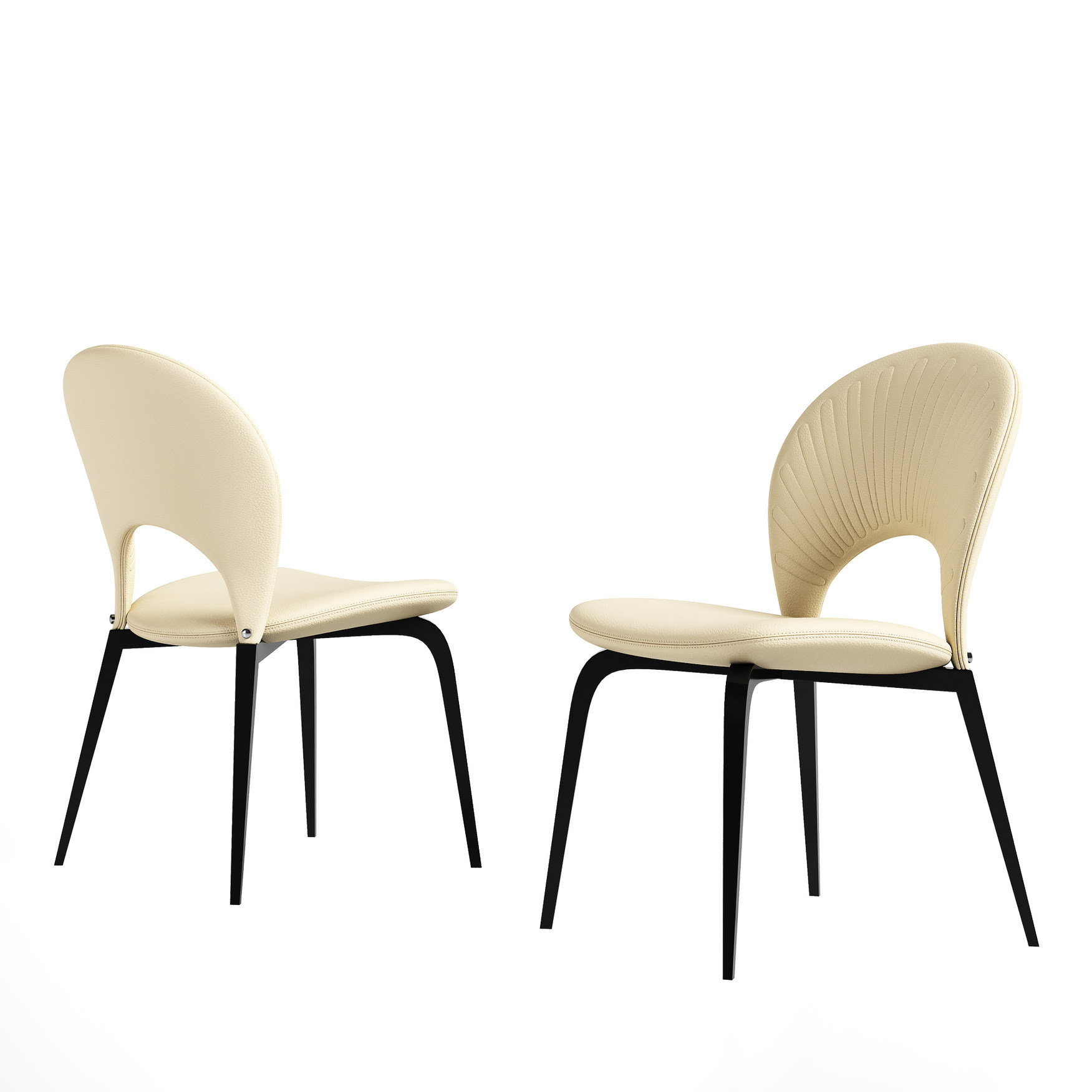 Corrigan Studio Pu Leather Chairs With Metal Legs - Ergonomic For A ...