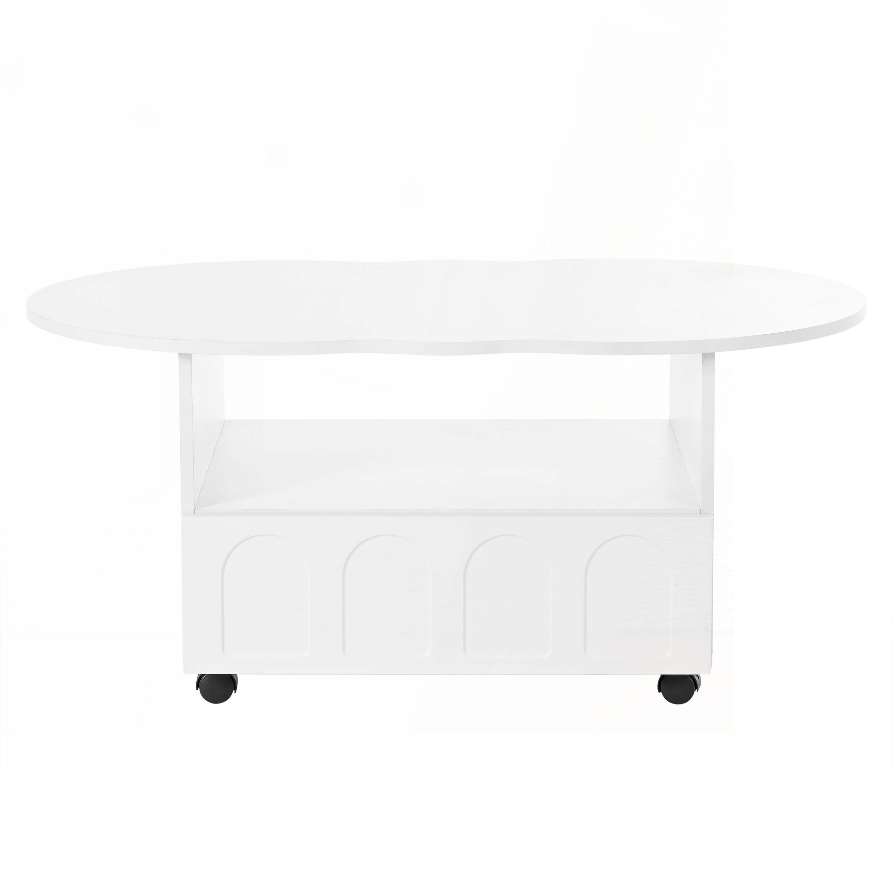 Latitude Run® Drawer Storage Coffee Table with 2 Brake Wheels | Wayfair